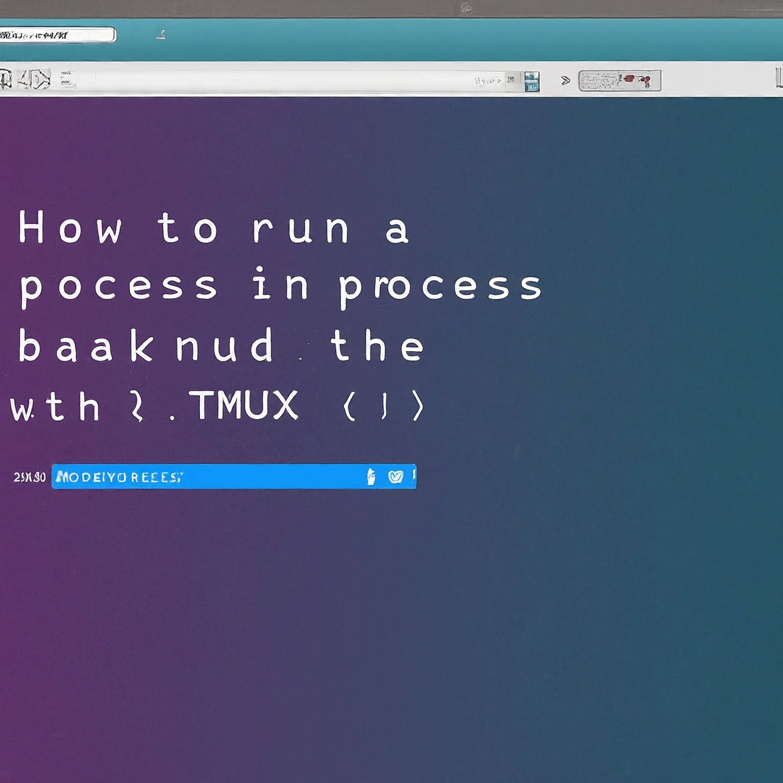 How to Run a Process in the Background with TMUX | Gamedoper